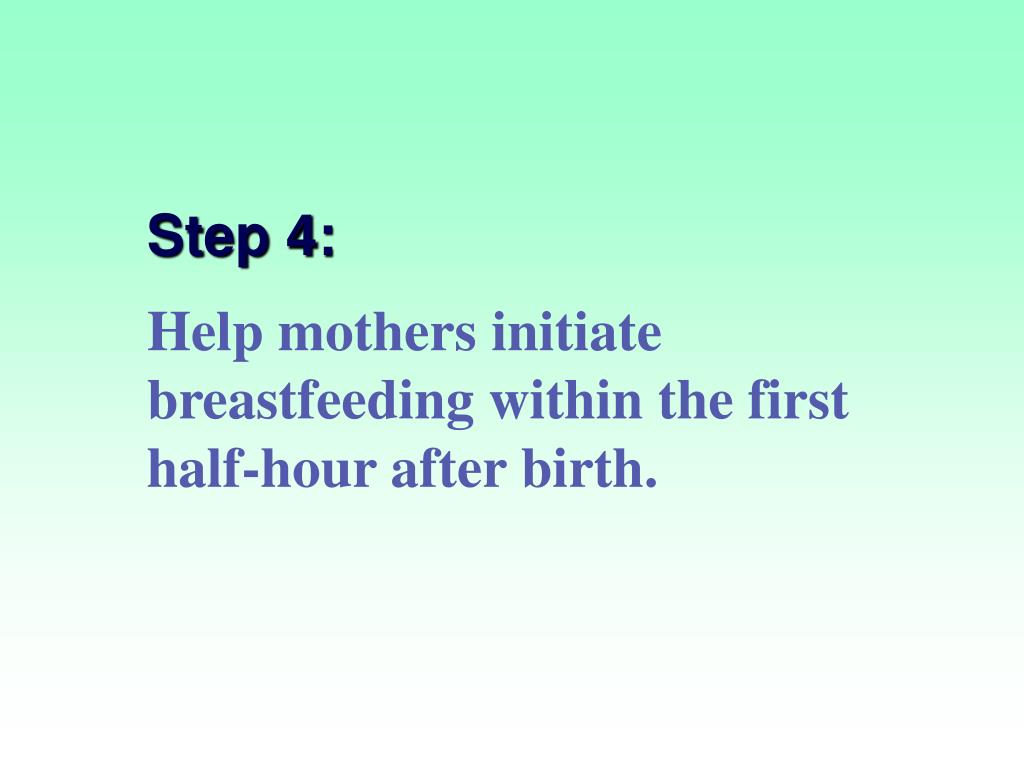 Ppt The Ten Steps To Successful Breastfeeding Powerpoint Presentation