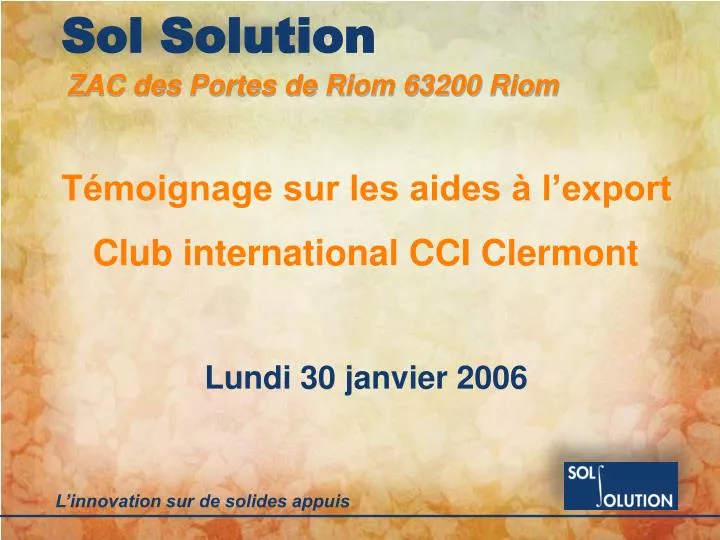 PPT - Sol Solution PowerPoint Presentation, free download - ID:1310777