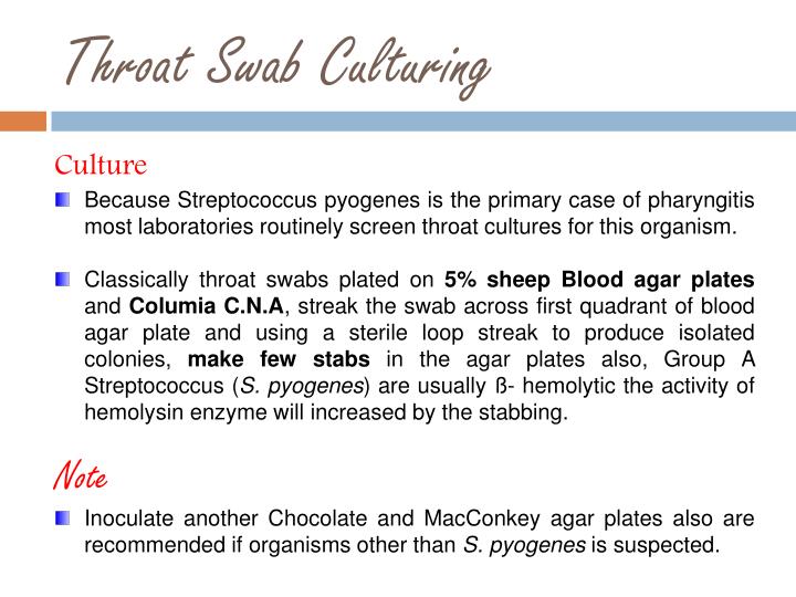 PPT - Throat culture PowerPoint Presentation - ID:1310967