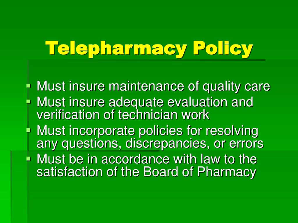 PPT - North Dakota Telepharmacy Project Hospital Telepharmacy Model ...