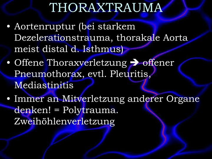 PPT - Thoraxtrauma PowerPoint Presentation - ID:1315193
