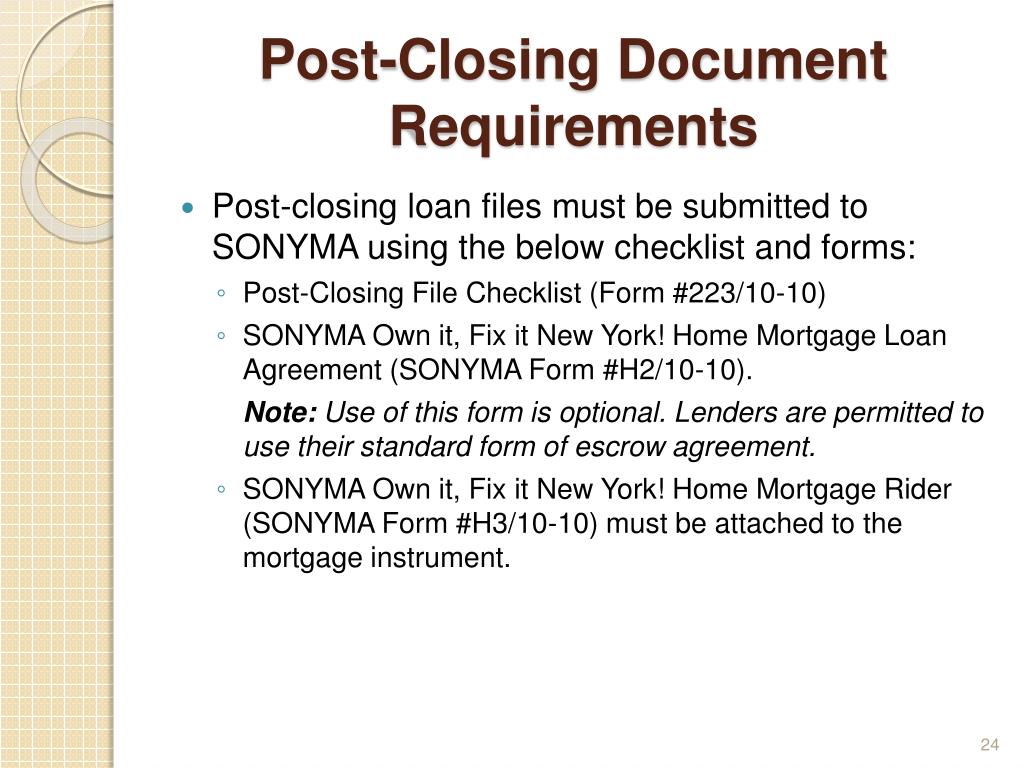 PPT - SONYMA Own it, Fix it New York! Home Mortgage Repair Escrow ...