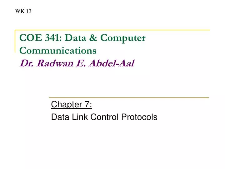 Ppt Chapter 7 Data Link Control Protocols Powerpoint Presentation 6820