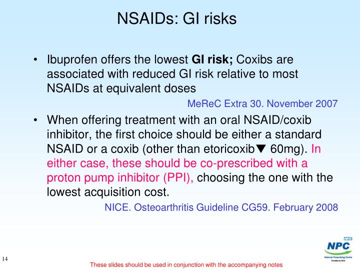 PPT - Non-steroidal anti-inflammatory drugs (NSAIDs) PowerPoint ...