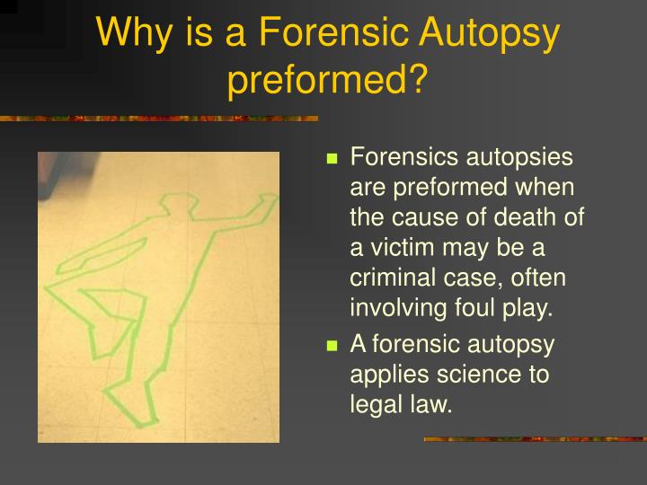 PPT - The Forensic Autopsy PowerPoint Presentation - ID:1316679