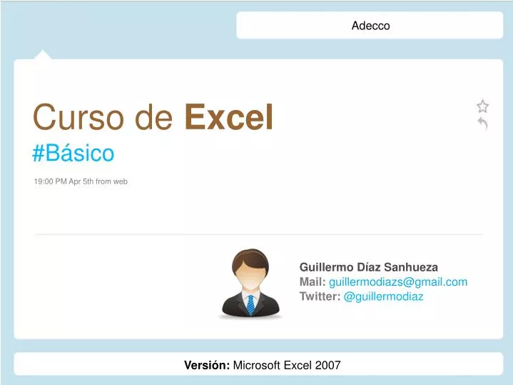 PPT - Curso de Excel #Básico PowerPoint Presentation, free download ...