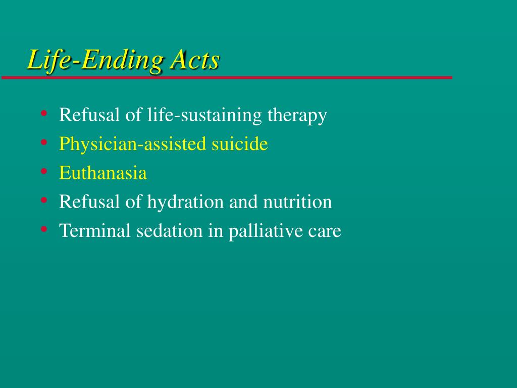 PPT - Dying Well: Medical Ethics at the End of Life PowerPoint ...
