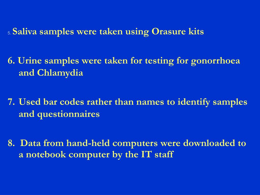 Ppt Assessment Of Hiv And Sti And Risk Behaviours Among Men Who Have