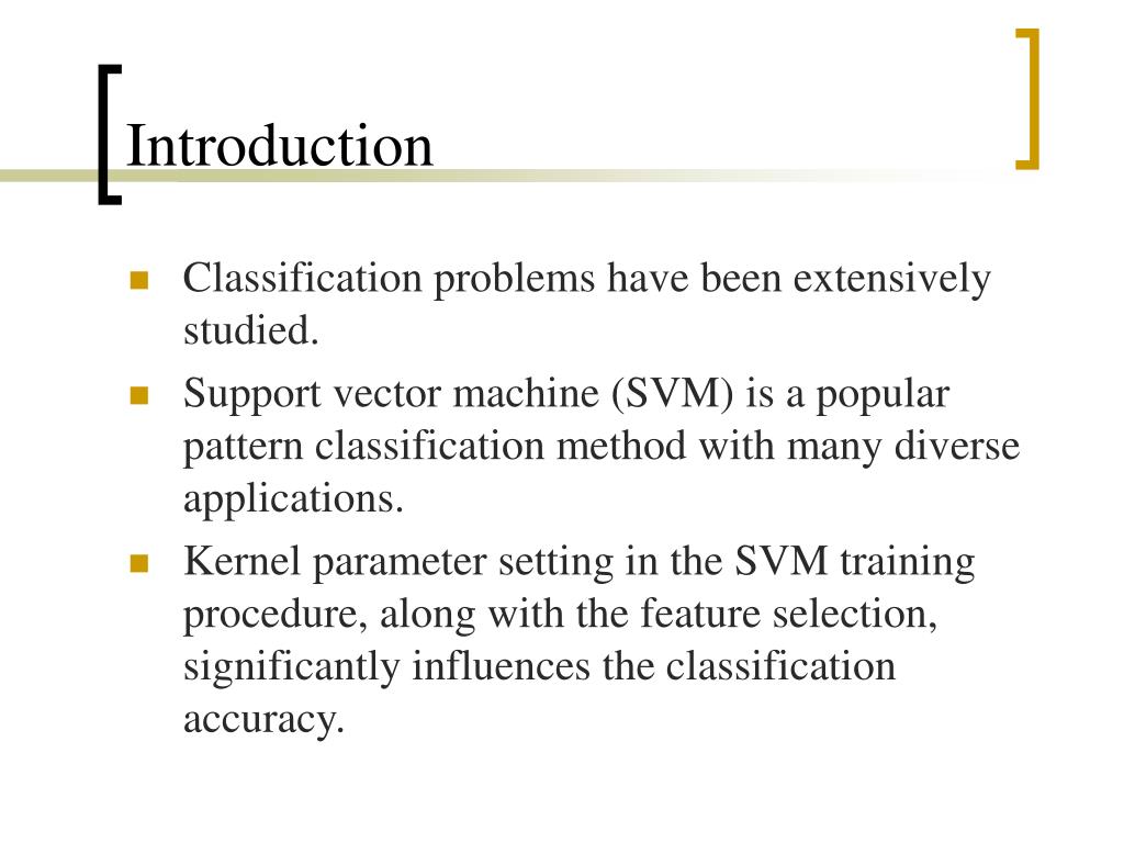 Ppt Particle Swarm Optimization For Parameter Determination And Feature Selection Of Support