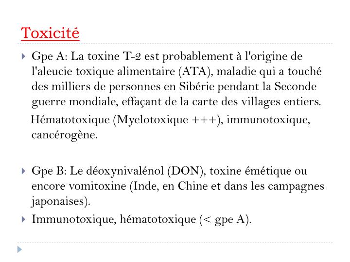 PPT - Mycotoxines PowerPoint Presentation - ID:1318359