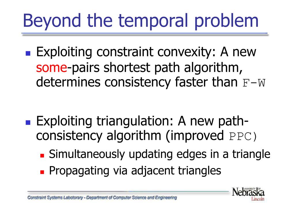 Ppt A New Efficient Algorithm For Solving The Simple Temporal Problem Powerpoint Presentation