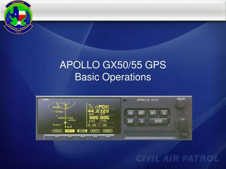 PPT - APOLLO GX50/55 GPS Basic Operations PowerPoint Presentation, free ...