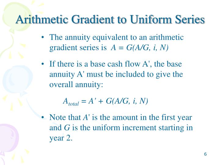 PPT - Conversion for Arithmetic Gradient Series Conversion for ...