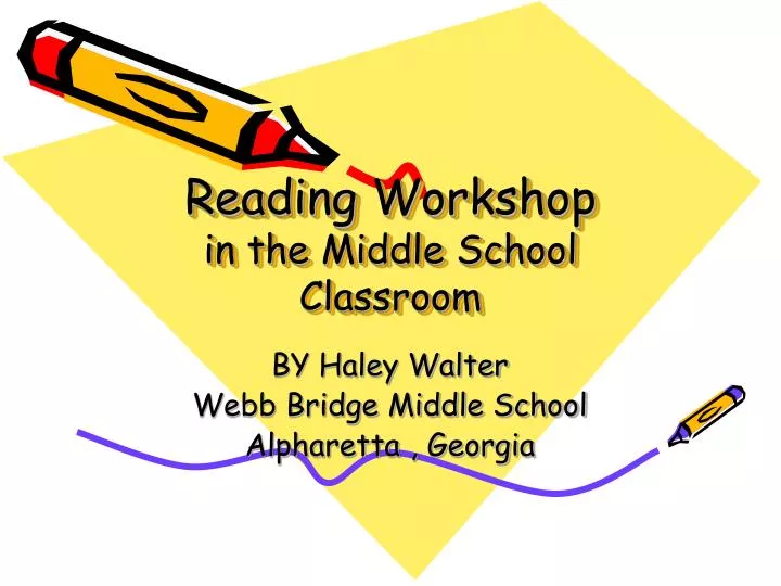 PPT - Reading Workshop in the Middle School Classroom PowerPoint ...