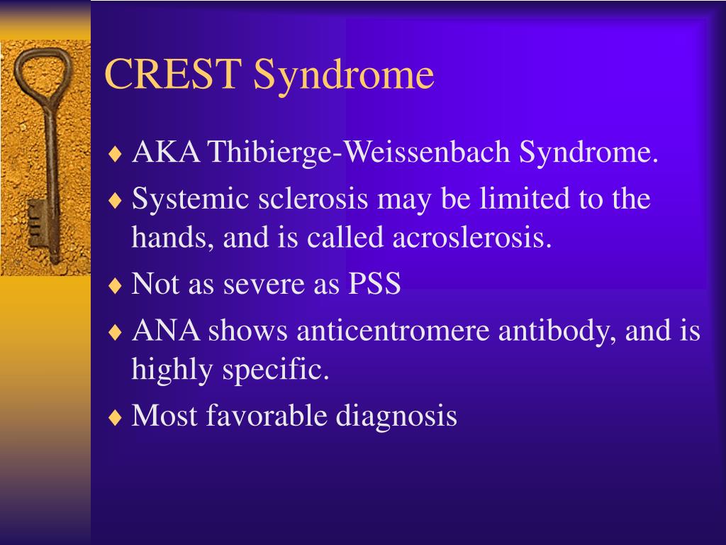 Crest Syndrome