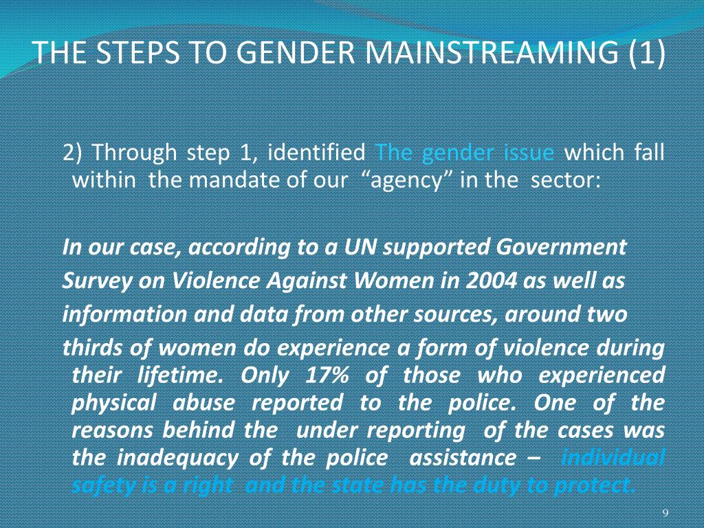 Ppt Gender Mainstreaming In Practice Powerpoint Presentation Free