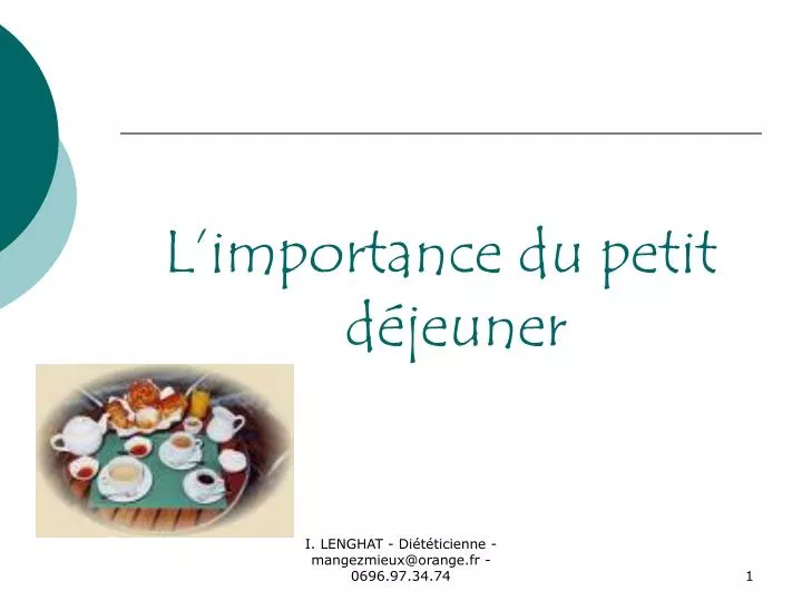 PPT - L’importance du petit déjeuner PowerPoint Presentation, free ...