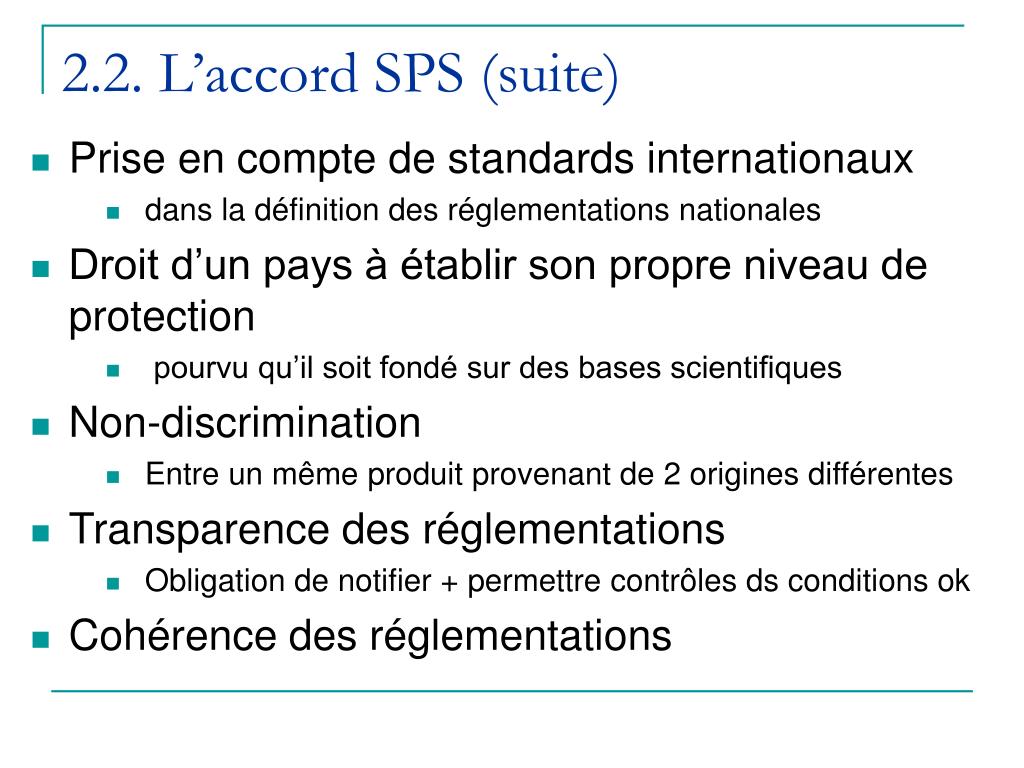 PPT - Barrières réglementaires aux échanges agro-alimentaires ...