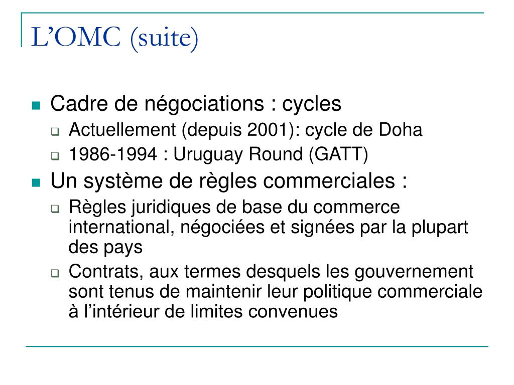 PPT - Barrières réglementaires aux échanges agro-alimentaires ...