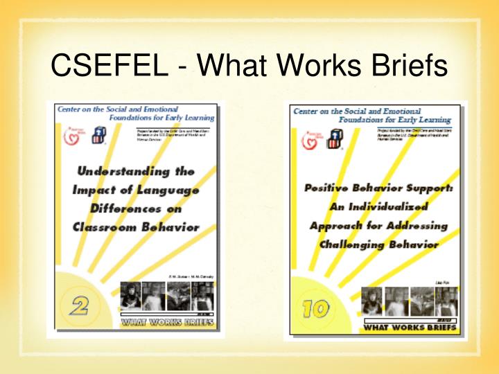 PPT - CSEFEL Pyramid Model for Supporting Social Emotional Competence ...