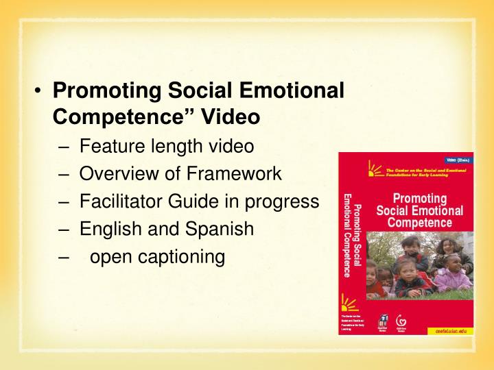 PPT - CSEFEL Pyramid Model for Supporting Social Emotional Competence ...