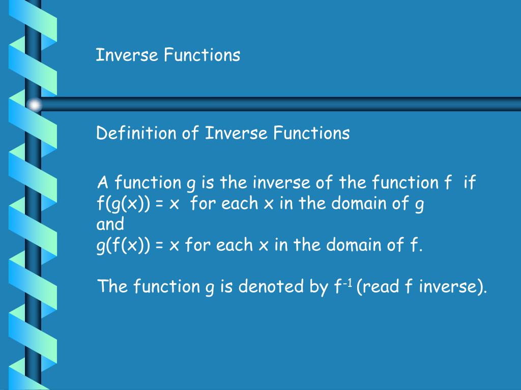 Ppt Inverse Functions Powerpoint Presentation Free Download Id 1331586