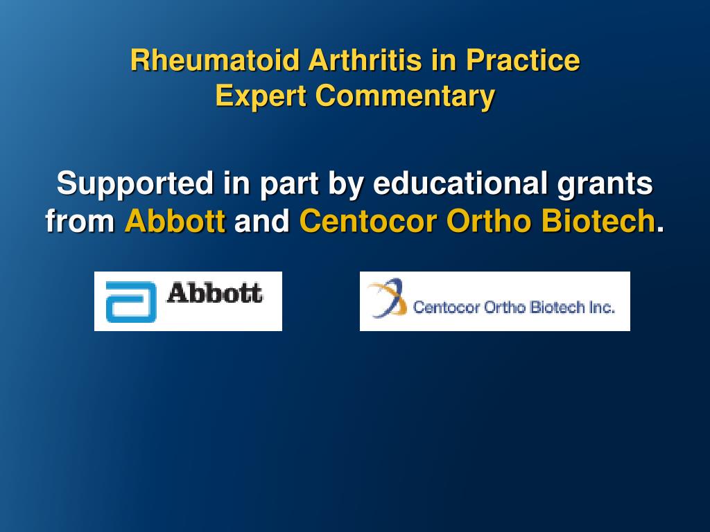 PPT - Rheumatoid Arthritis: Expert Insights & Best Practices PowerPoint ...