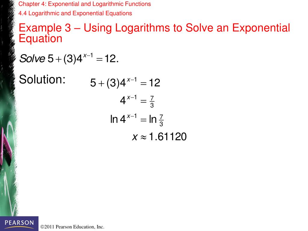 PPT - Chapter 4 Exponential and Logarithmic Functions PowerPoint ... PPT - Chapter 4 Exponential and Logarithmic Functions PowerPoint ...