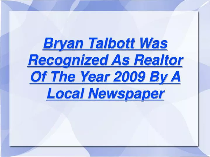 PPT - bryan talbott - certified property manager PowerPoint ...
