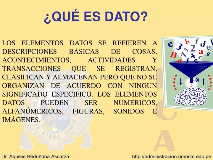PPT - ¿QUÉ ES DATO? PowerPoint Presentation, free download - ID:1338197