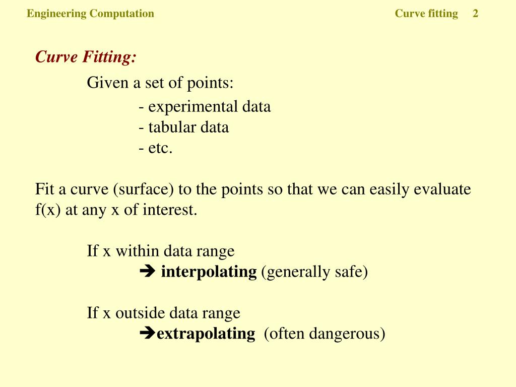 PPT - Engineering Computation Curve Fitting 1 PowerPoint Presentation ... PPT - Engineering Computation Curve Fitting 1 PowerPoint Presentation ...