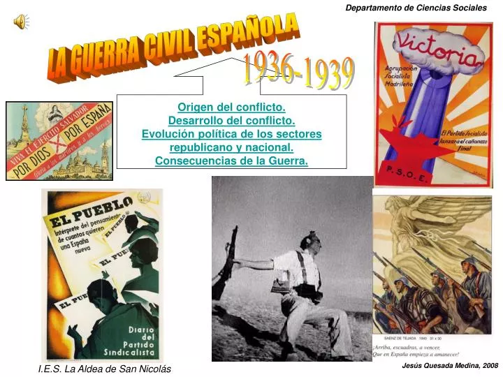 PPT - LA GUERRA CIVIL ESPAÑOLA PowerPoint Presentation, free download ...