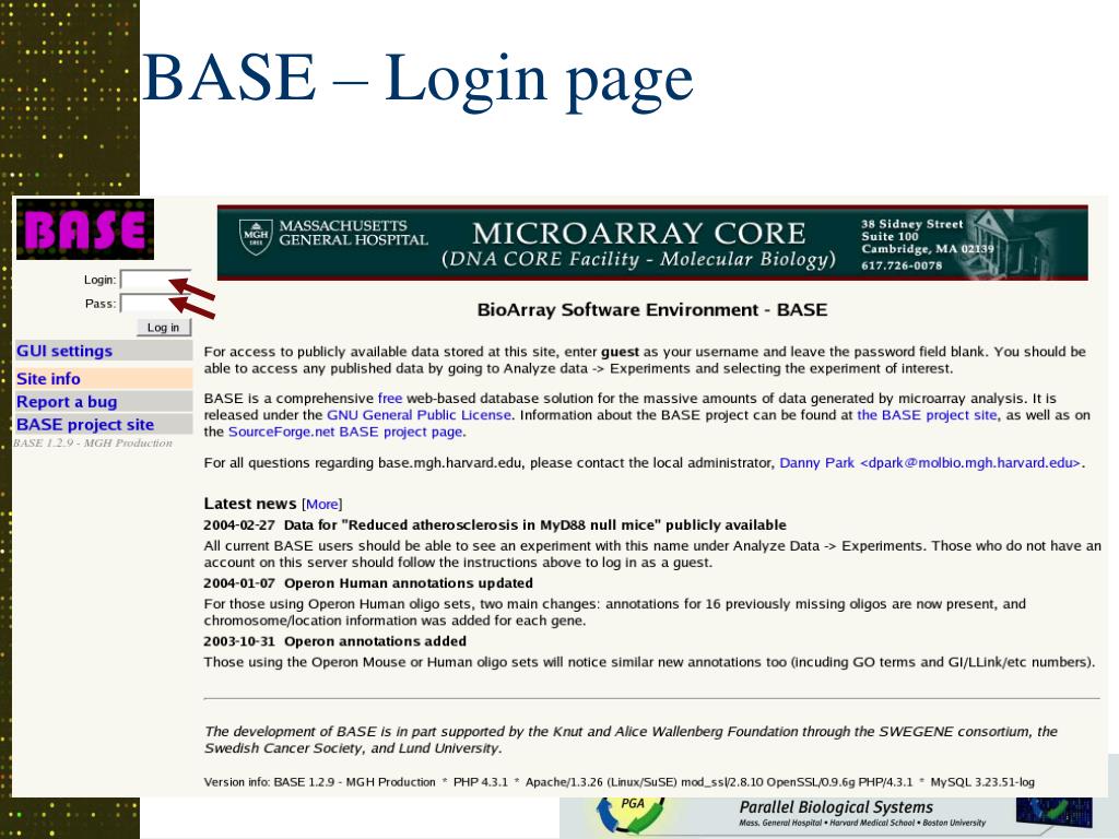PPT - Microarray Data Analysis Using BASE PowerPoint Presentation, free ...