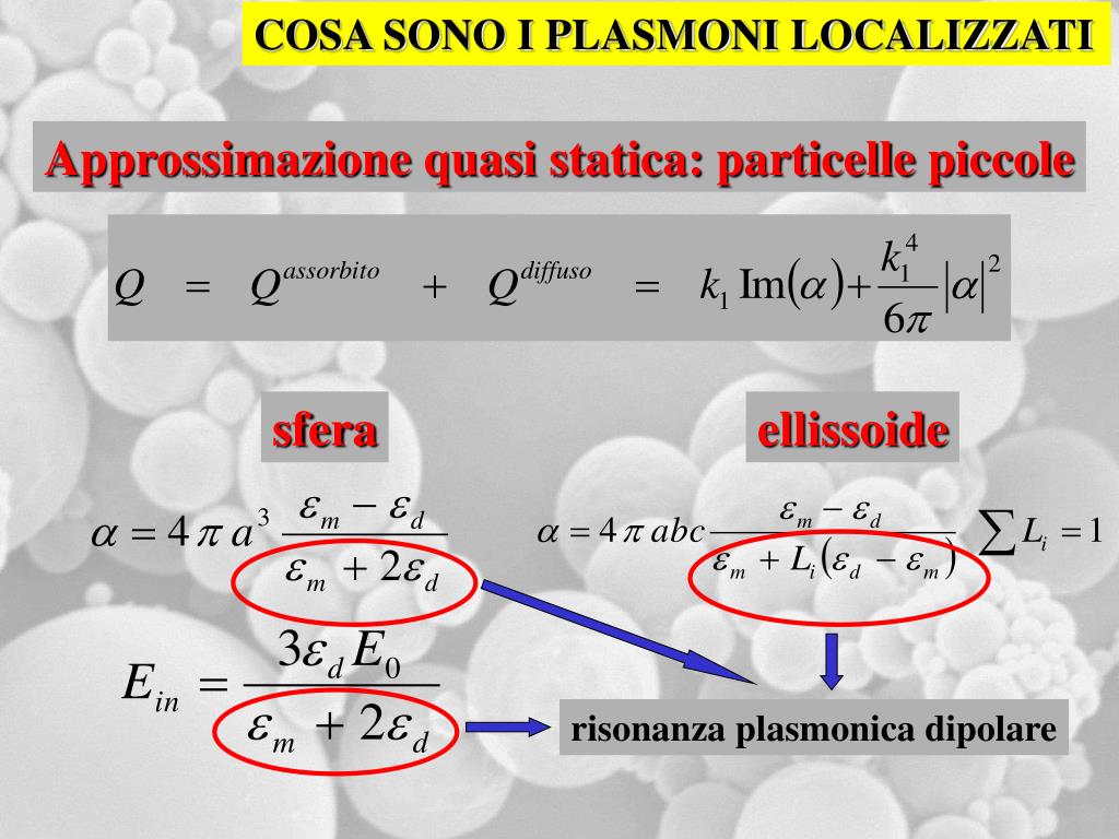 PPT - Fenomeni di risonanza plasmonica all’interfaccia metallo-organico ...