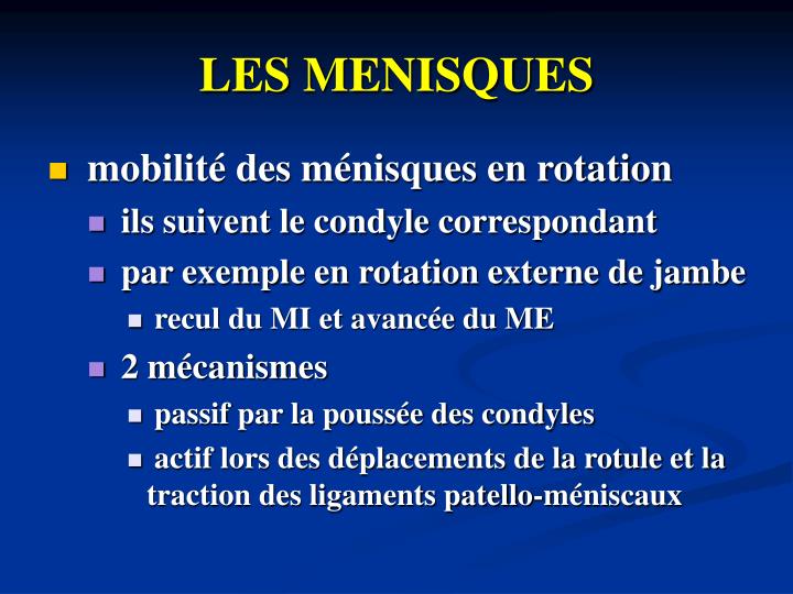PPT - Biomécanique du Genou PowerPoint Presentation - ID:1343549