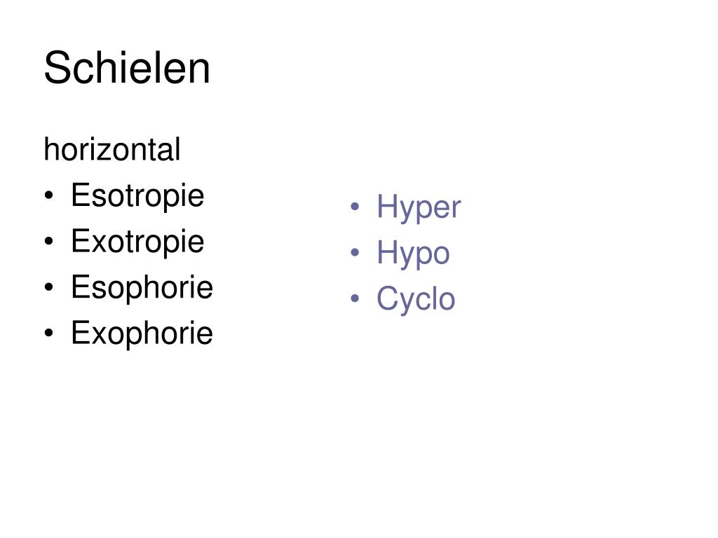 PPT - Augenbewegungen und Schielen PowerPoint Presentation, free ...