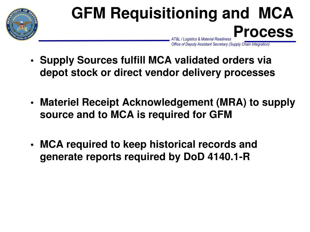 PPT - Government Furnished Materiel Requisitions GFP Working Group 2 ...