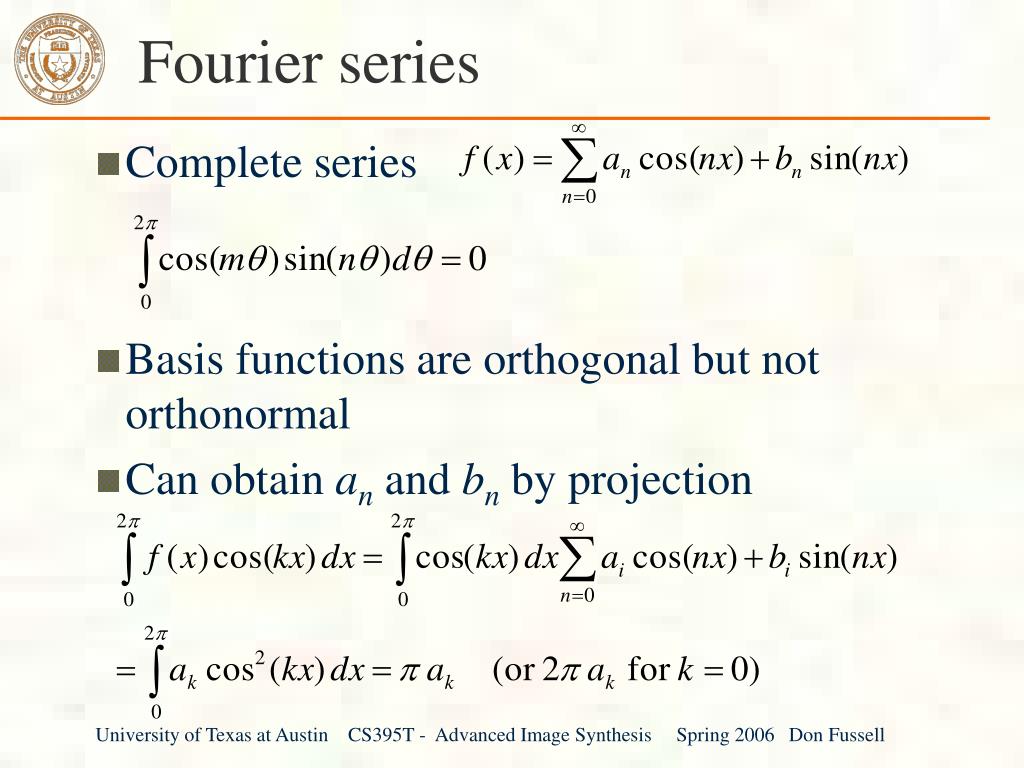 Ppt Orthogonal Functions And Fourier Series Powerpoint Presentation
