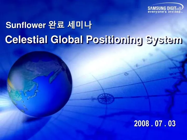 PPT - Celestial Global Positioning System PowerPoint Presentation, free ...