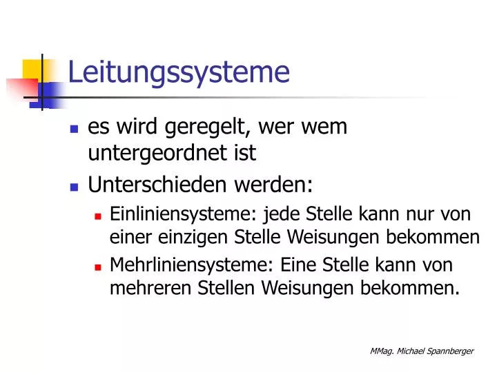 PPT - Leitungssysteme PowerPoint Presentation, free download - ID:1347185