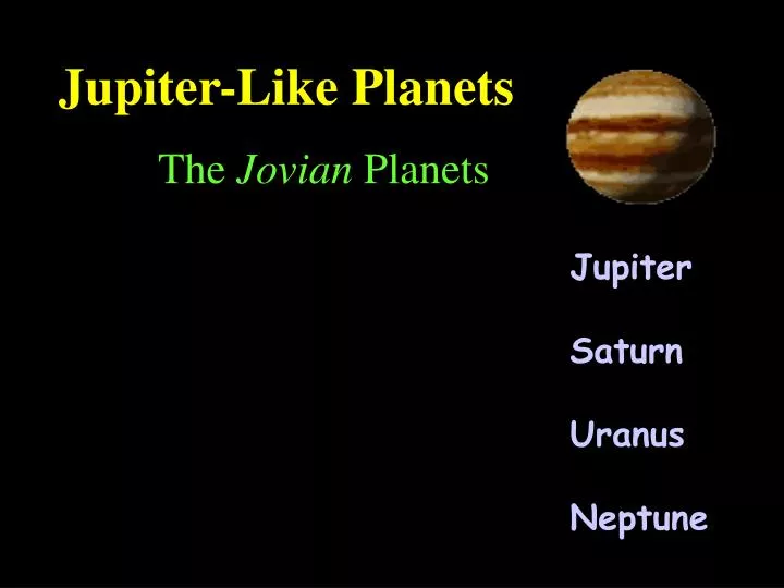 PPT - Jupiter-Like Planets PowerPoint Presentation, free download - ID ...