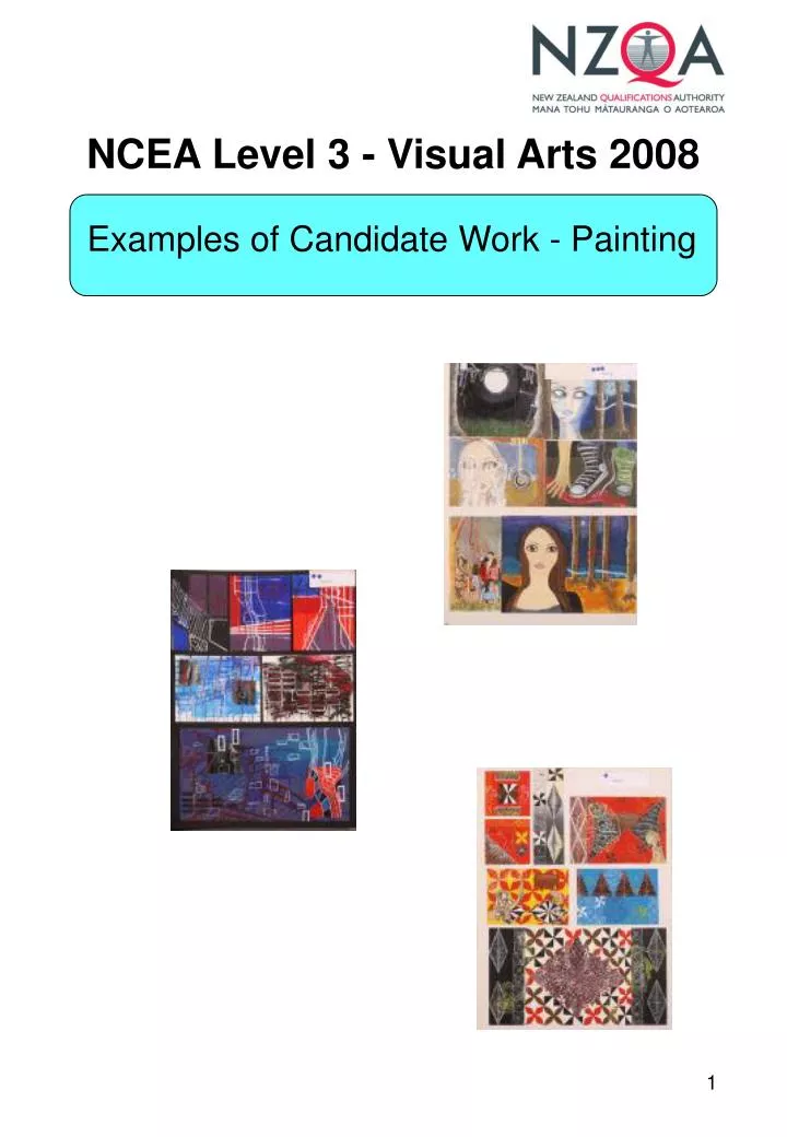 PPT - NCEA Level 3 - Visual Arts 2008 PowerPoint Presentation, free ...