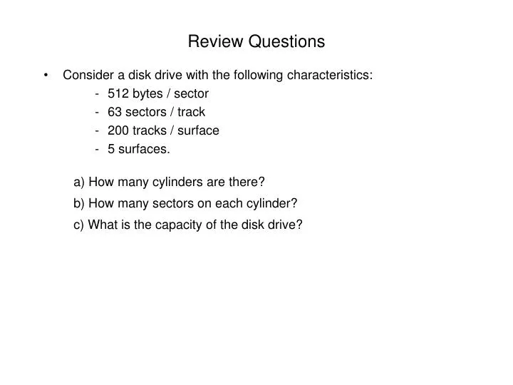 PPT - Review Questions PowerPoint Presentation, free download - ID:1350881