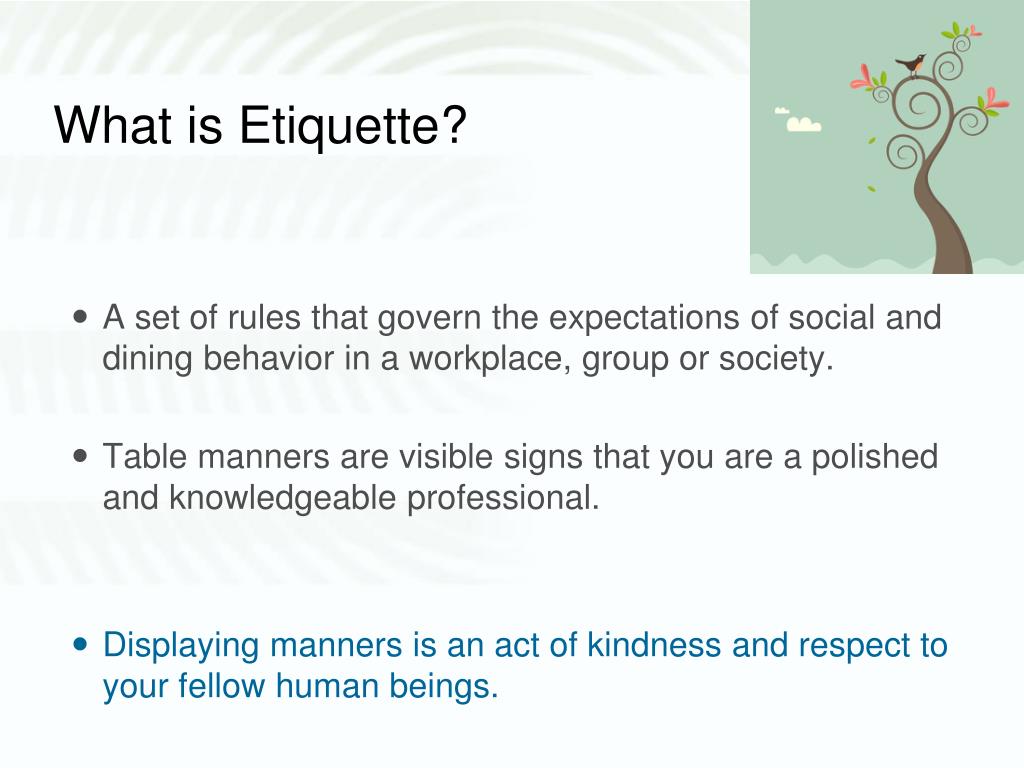 PPT - Etiquette Style and grace will boost your competitive edge ...