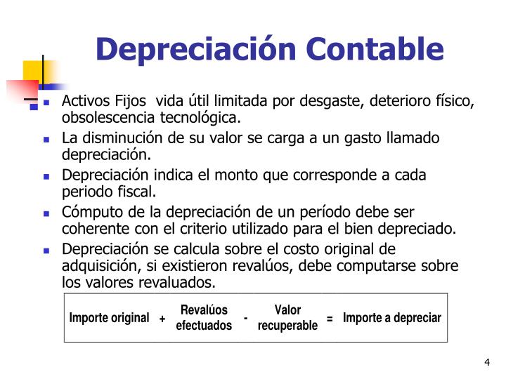 PPT - Depreciación Contable y Fiscal PowerPoint Presentation - ID:1351790