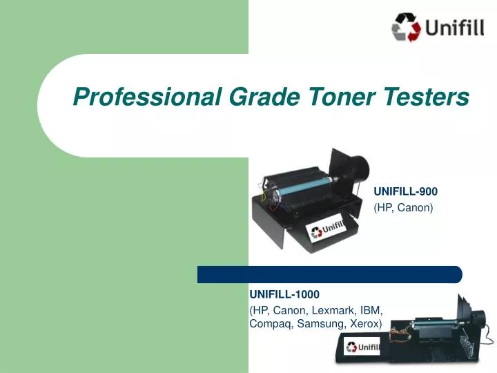 PPT - Professional Grade Toner Testers PowerPoint Presentation, free ...
