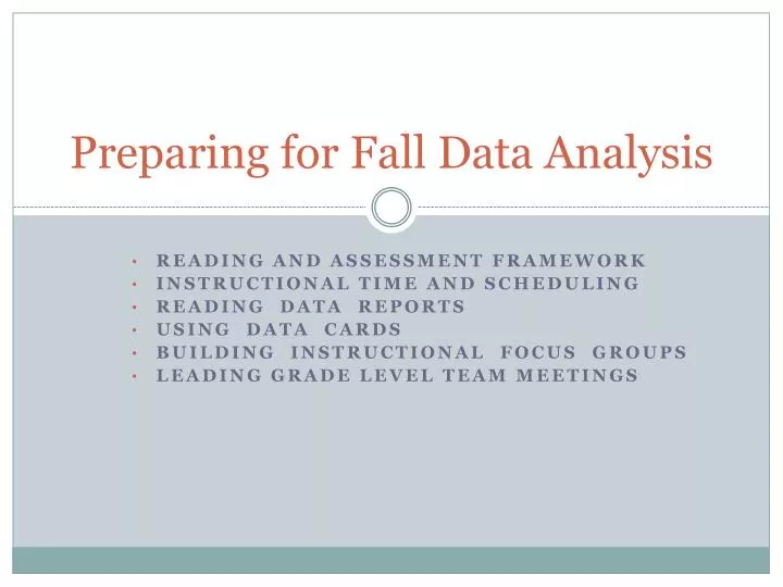 PPT - Preparing for Fall Data Analysis PowerPoint Presentation, free ...