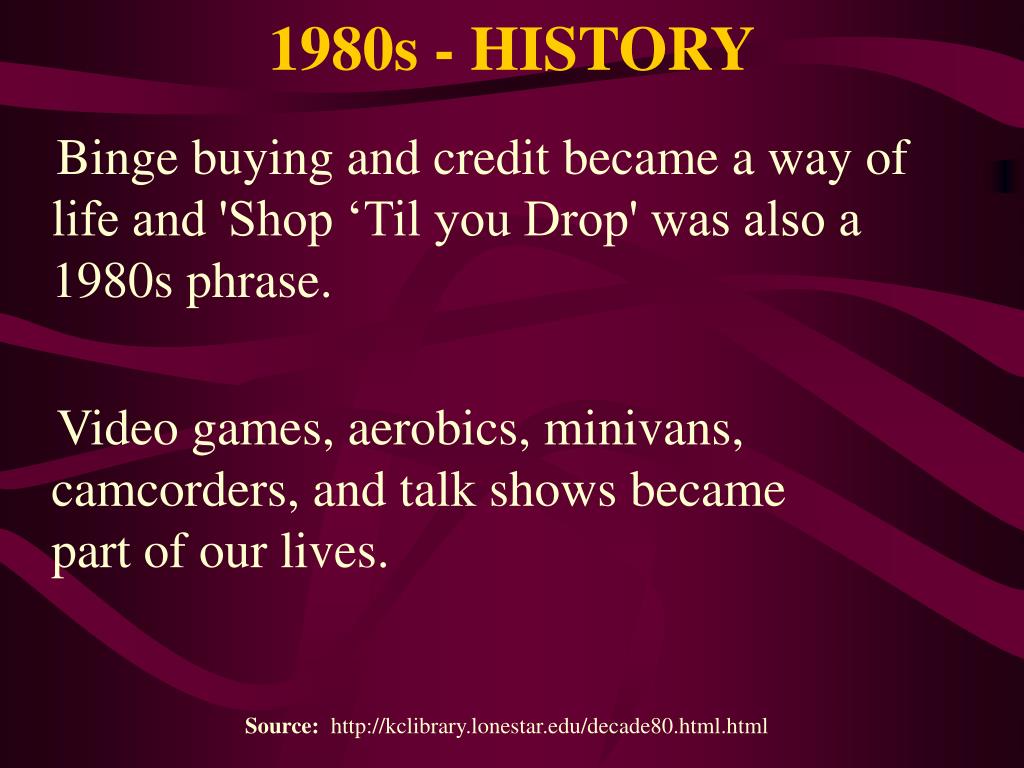 PPT - 20 th Century American Music The 1980s PowerPoint Presentation ...