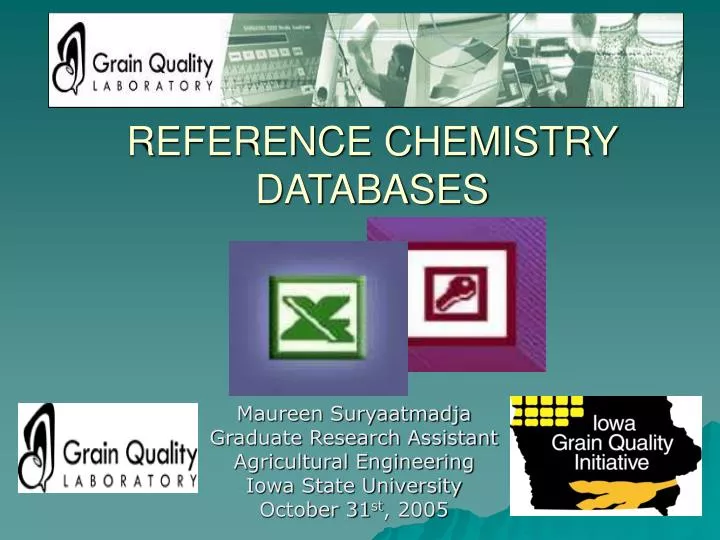 PPT - REFERENCE CHEMISTRY DATABASES PowerPoint Presentation, free ...