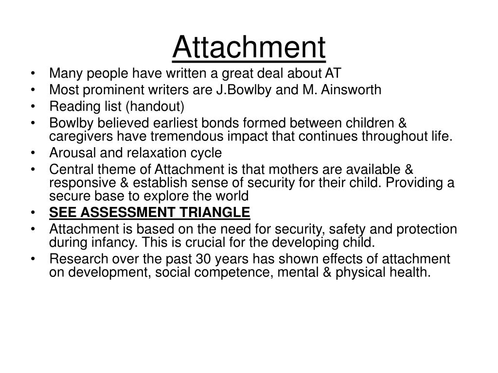 Ppt What Is Your Understanding Of Attachment Powerpoint Presentation